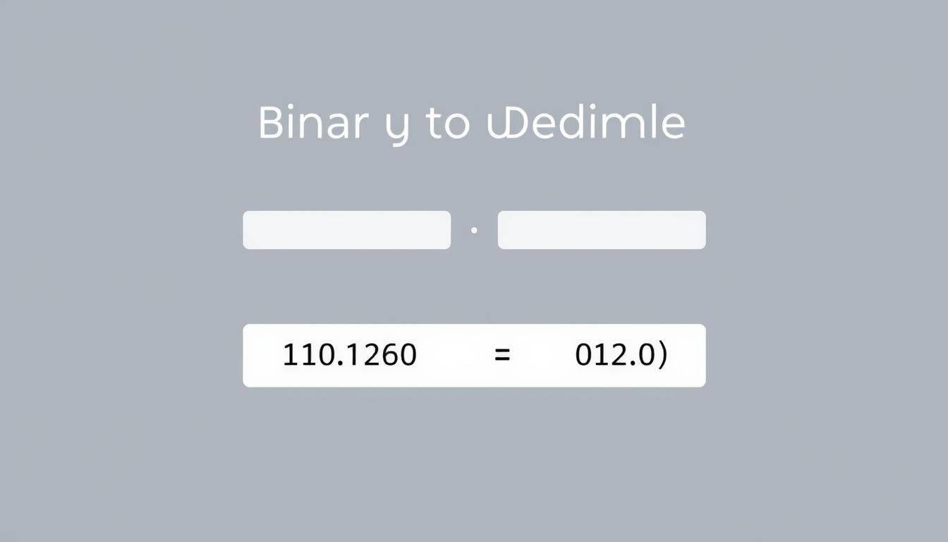 Binary To Decimal Converter